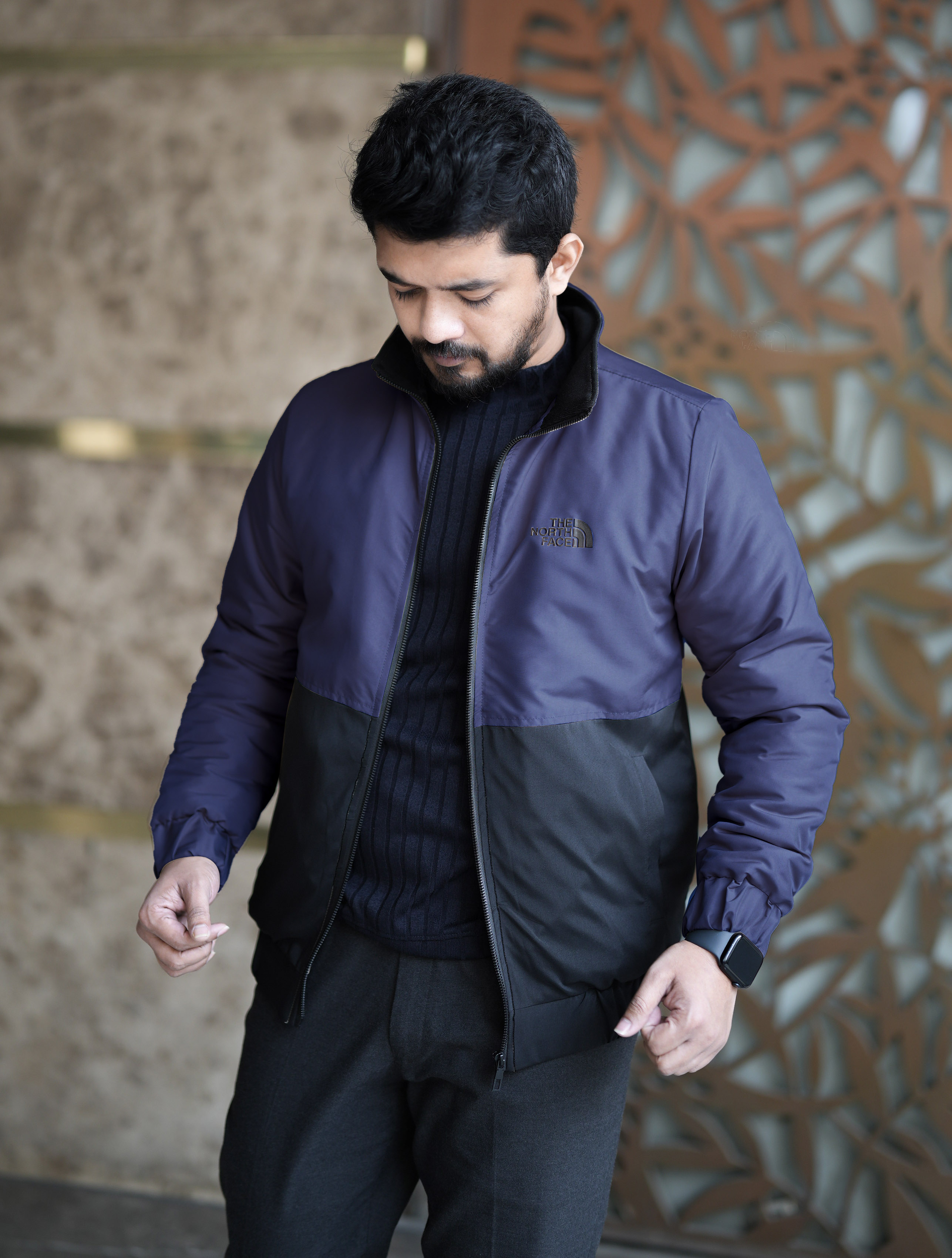 High Neck Jacket For Men's