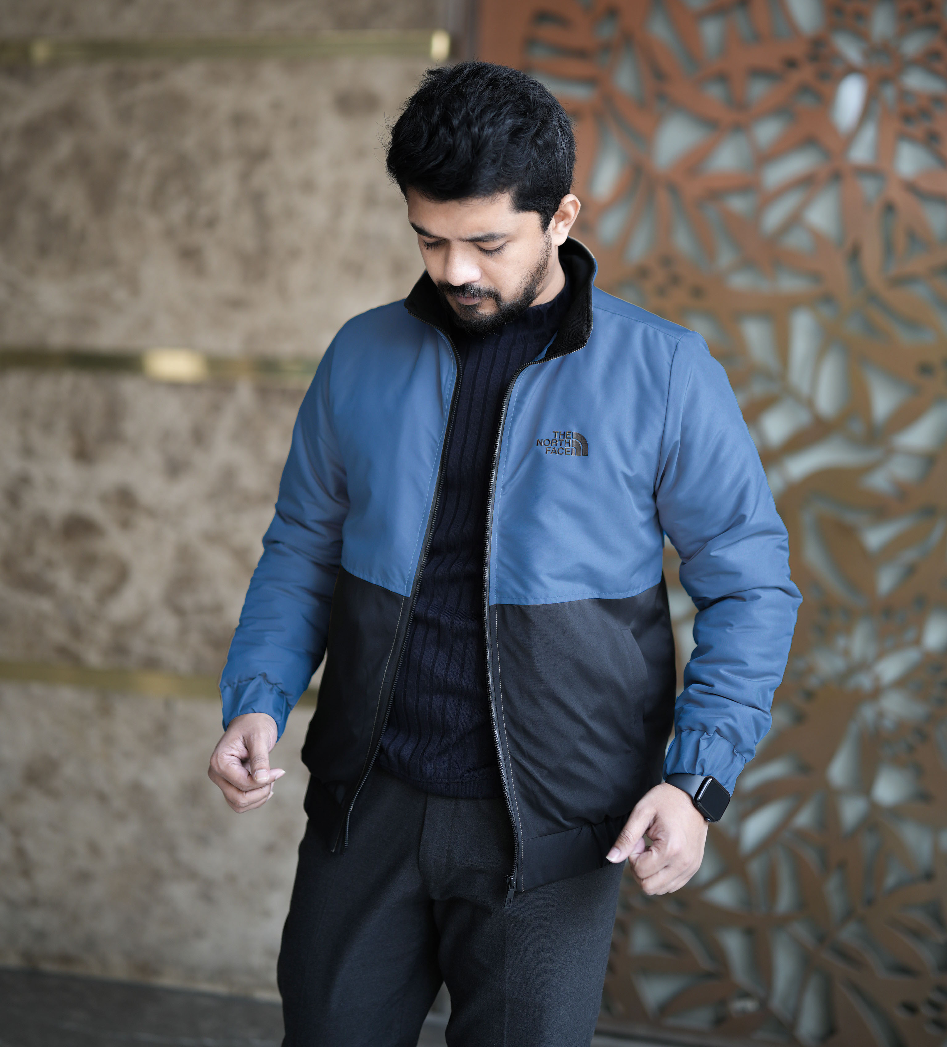 High Neck Jacket For Men's