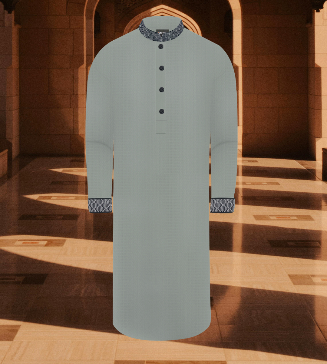 Fancy Lemon Panjabi Embroidery